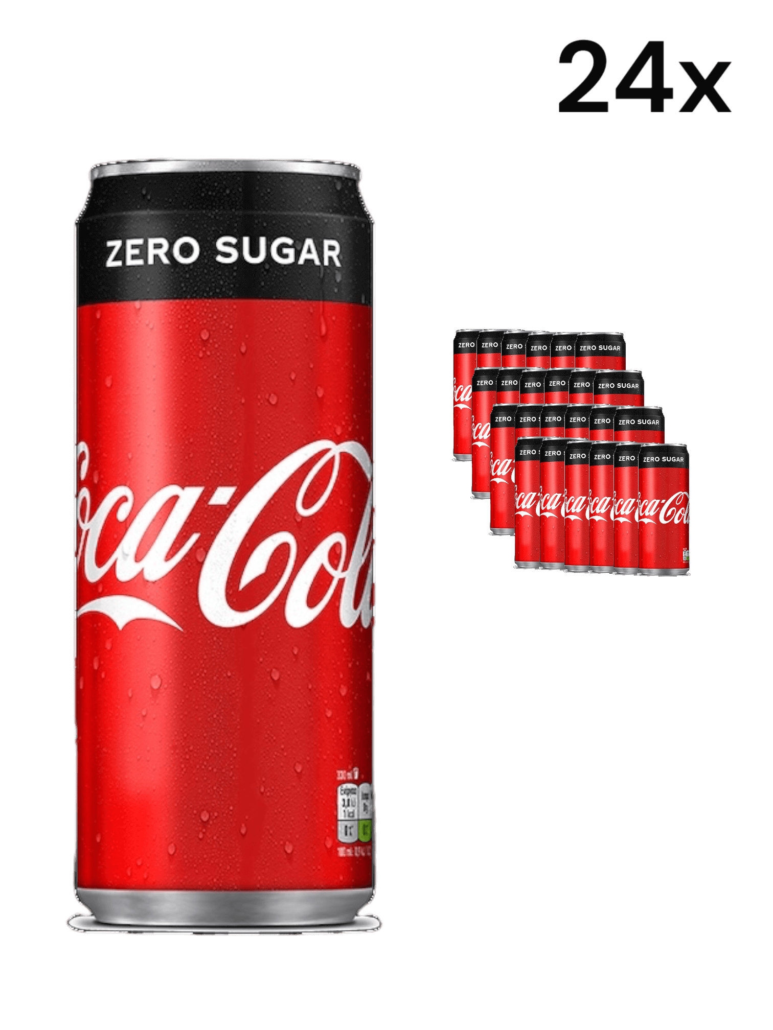 Coca Cola Zero Cans 24 x 33cl - Alcohol & Non-Alcoholic Drinks ...