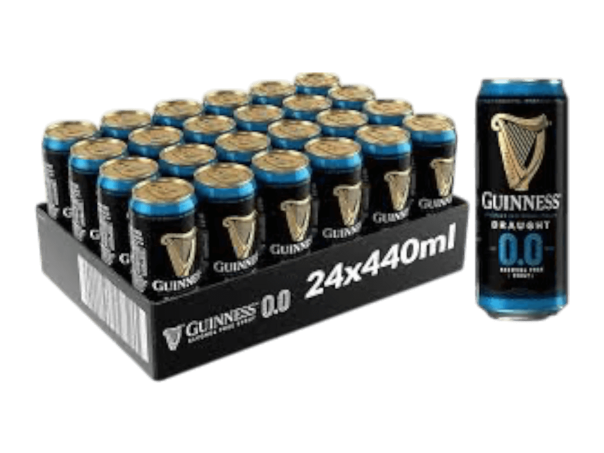 Guinness Zero Beer 24 x 44cl Cans, Zoom Drinks Delivery Limassol ...